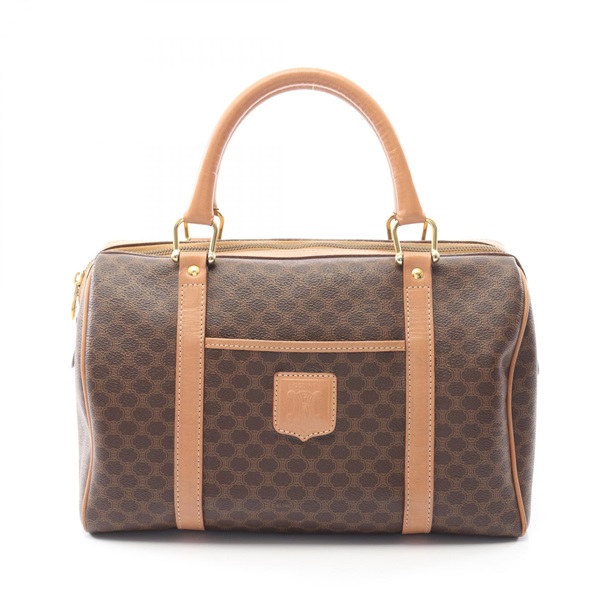 【X'masセール★30%OFF】セリーヌ CELINE トートバッグマカダム ブラウン ベージュ ゴールド レディース 中古 セリーヌ(CELINE)セリーヌ マカダム ハンドバッグ バッグ レディース