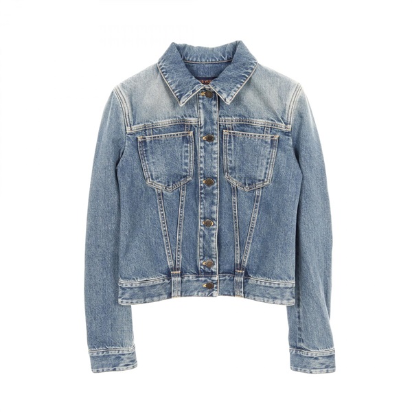 ルイ・ヴィトン LOUIS VUITTON デニムジャケット 衣料品 アウター コットン レディース ブルー系 RW241WW GM1 FQJA20 【中古】 ルイ・ヴィトン(LOUIS VUITTON)ルイ・ヴィトン デニムジャケット 衣料