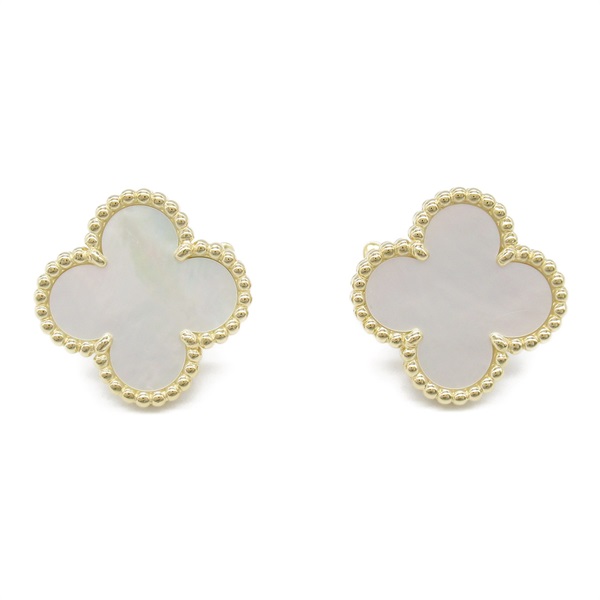 ヴァンクリーフ＆アーペル(Van Cleef & Arpels)ヴァンクリーフ＆アーペル ヴィンテージアルハンブラ マザーオブパール ピアス ...