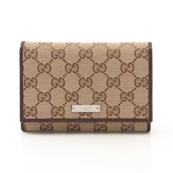 グッチ(GUCCI)グッチ GGキャンバス 二つ折り財布 財布 レディース 154258｜2118500054947｜【公式】新品中古どちらも ...