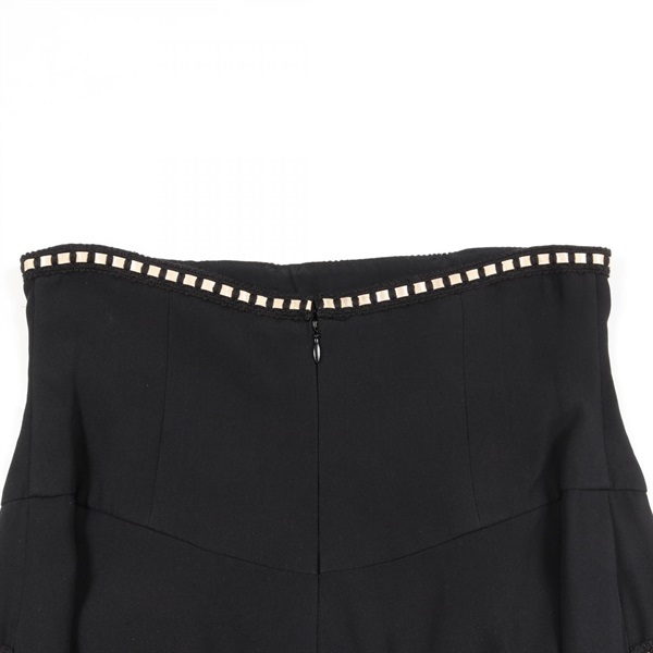 シャネル(CHANEL)シャネル カメリアボタン ノーカラージャケット